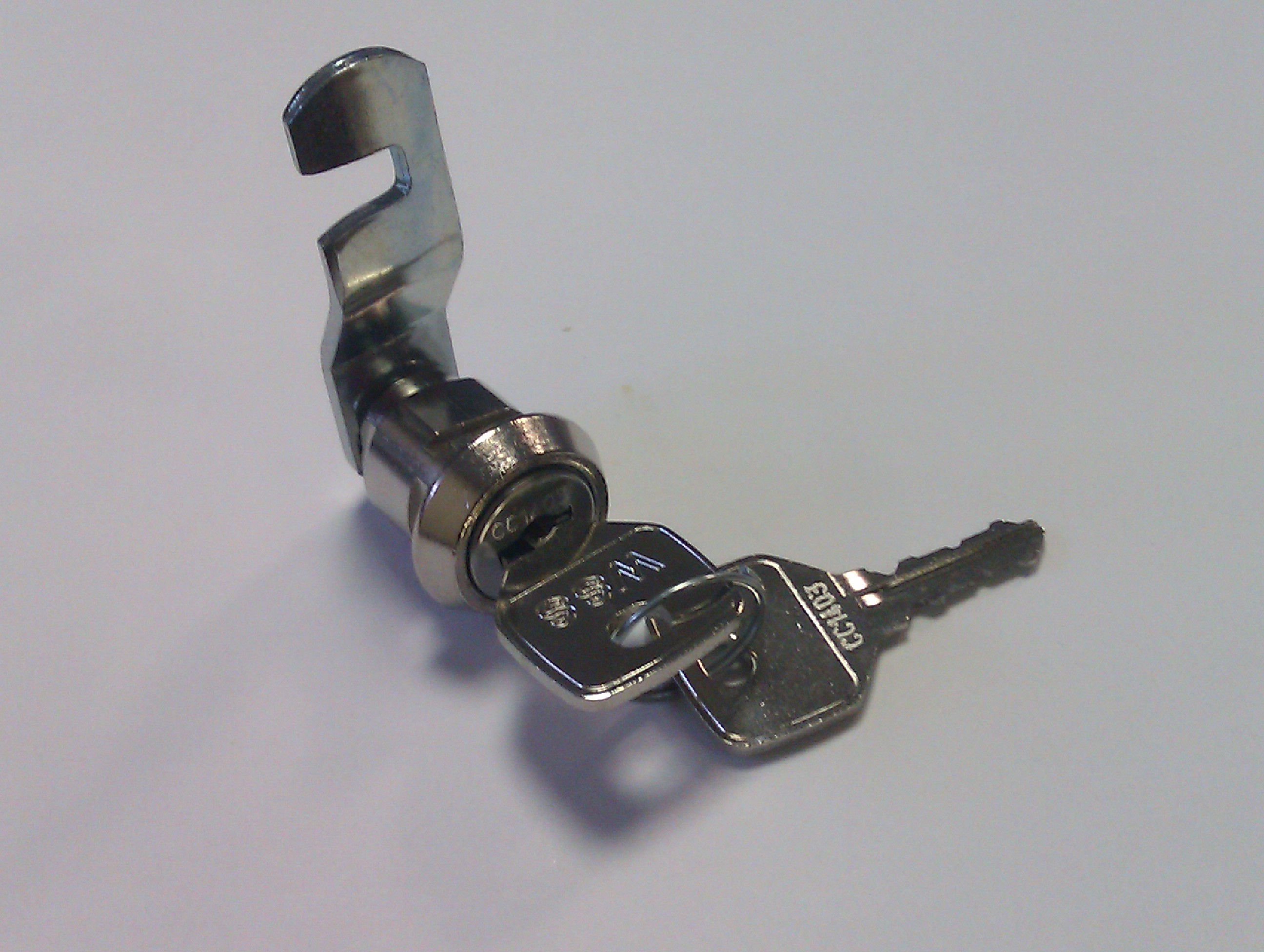 Keysplease - LL07-Ronis-CC-Locker-Lock-notched-cam-c-w-2-keys